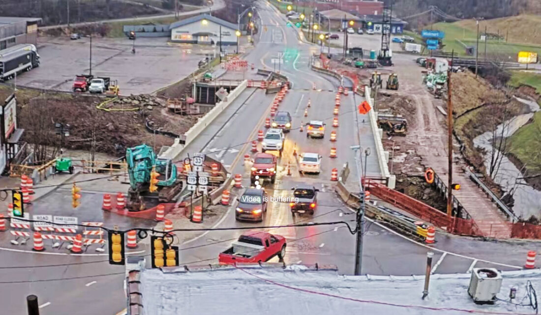 Sliding into Place: Workers positioning Colonel Ruby Bradley Bridge in ...
